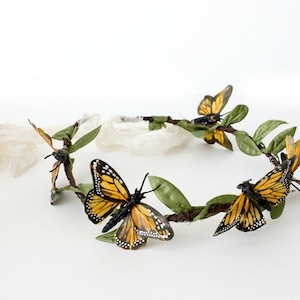 Whimsical Monarch Butterfly Halo. Woodland, Butterfly Crown, Wedding ...