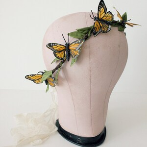 Whimsical Monarch Butterfly Halo. Woodland, Butterfly Crown, Wedding ...