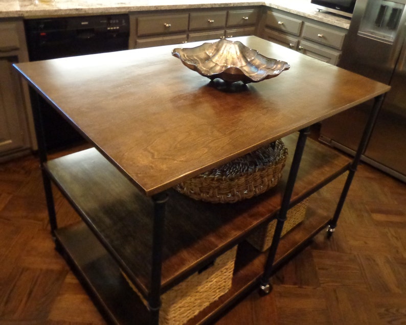 Rustic Industrial Custom Rebar Pub Table Kitchen Island - Etsy