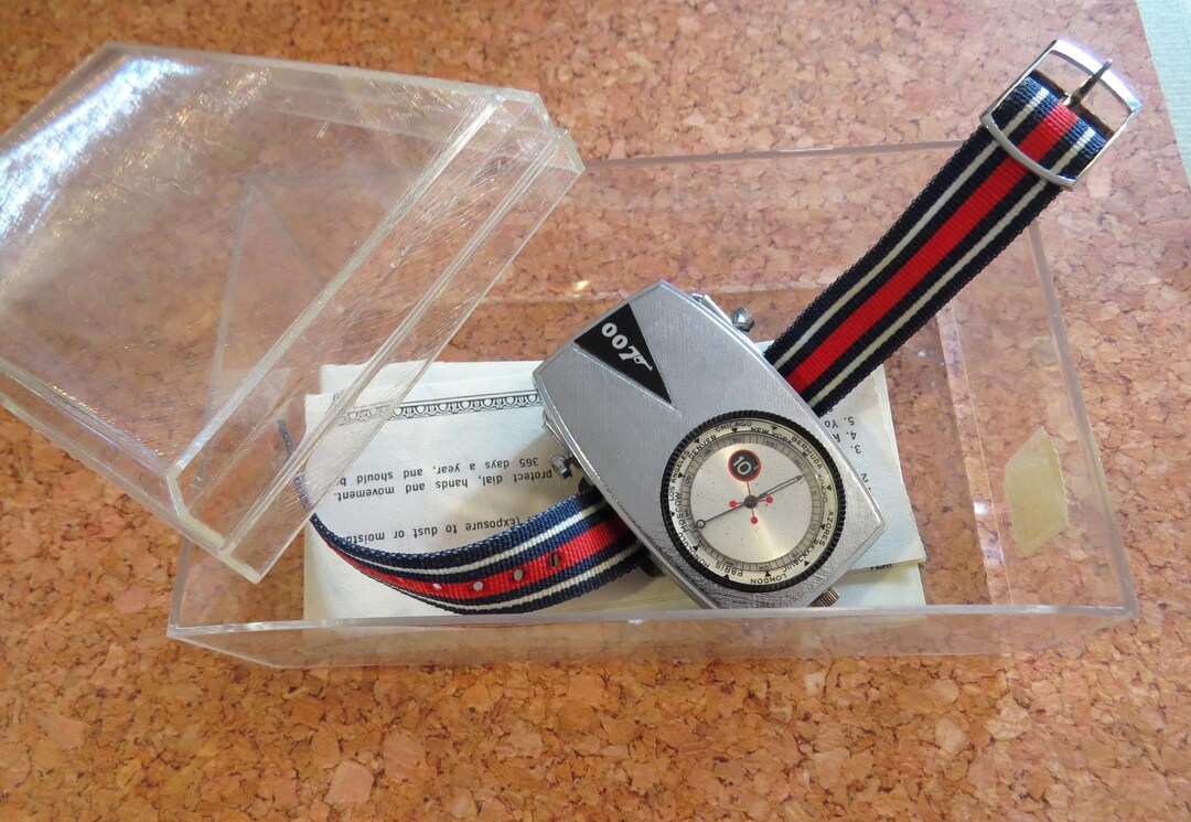 1965 Gilbert James Bond 007 Spy Watch With Case / Sean Connery 007 ...