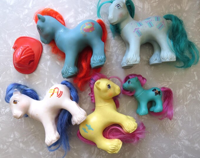 Vintage My Little Pony Big Brother Lot / G1 MLP Barnacle, Chief, Tex ...