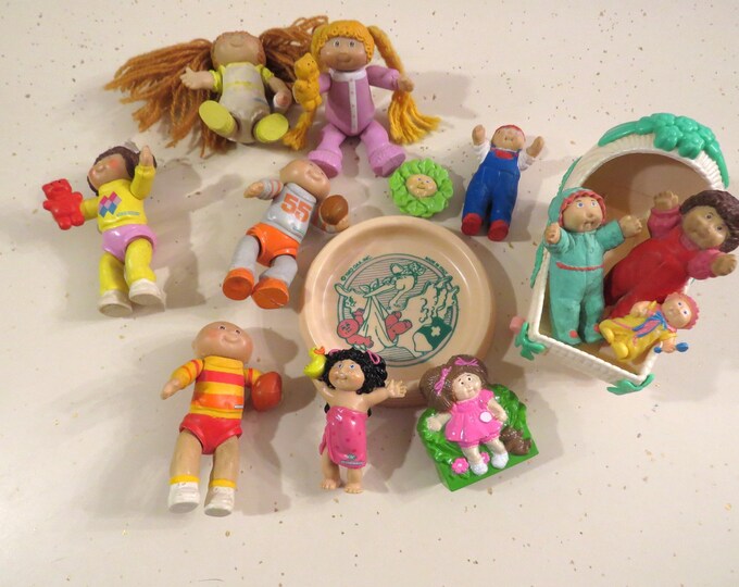 Vintage Cabbage Patch Lot/ Cabbage Patch PVC Figures/ Mini Cabbage ...
