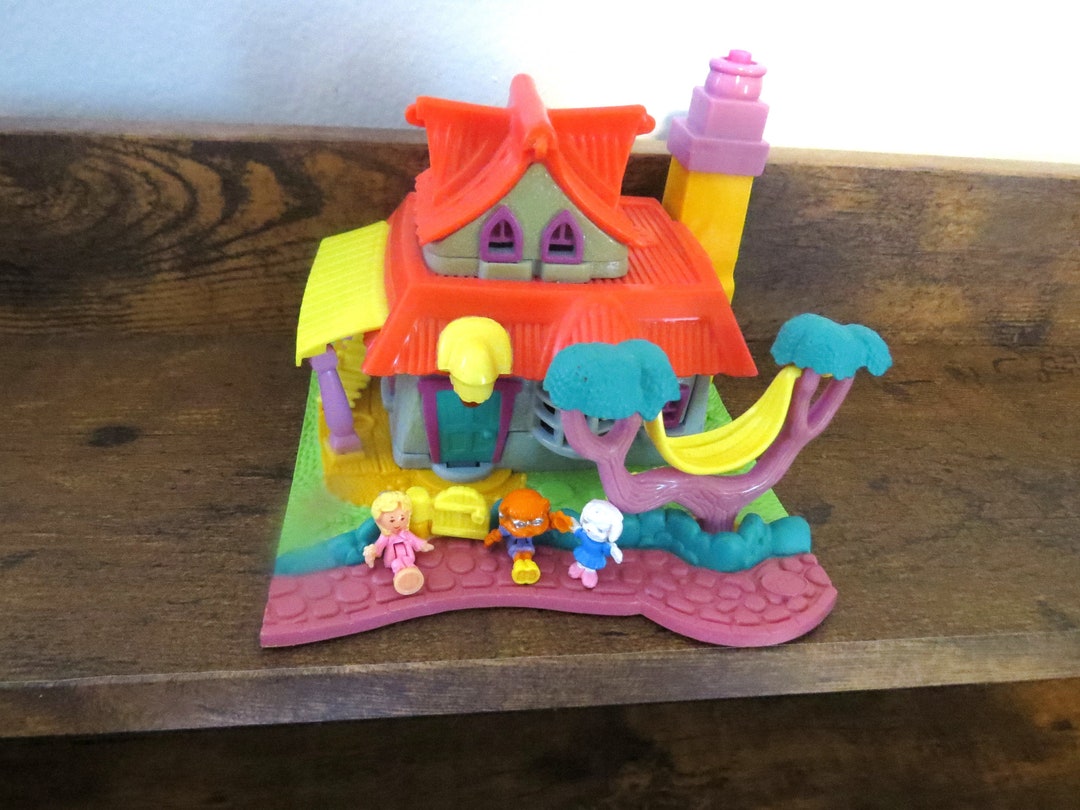 Vintage Polly Pocket Light up Kitty House Bluebird Mattel Original 90s ...