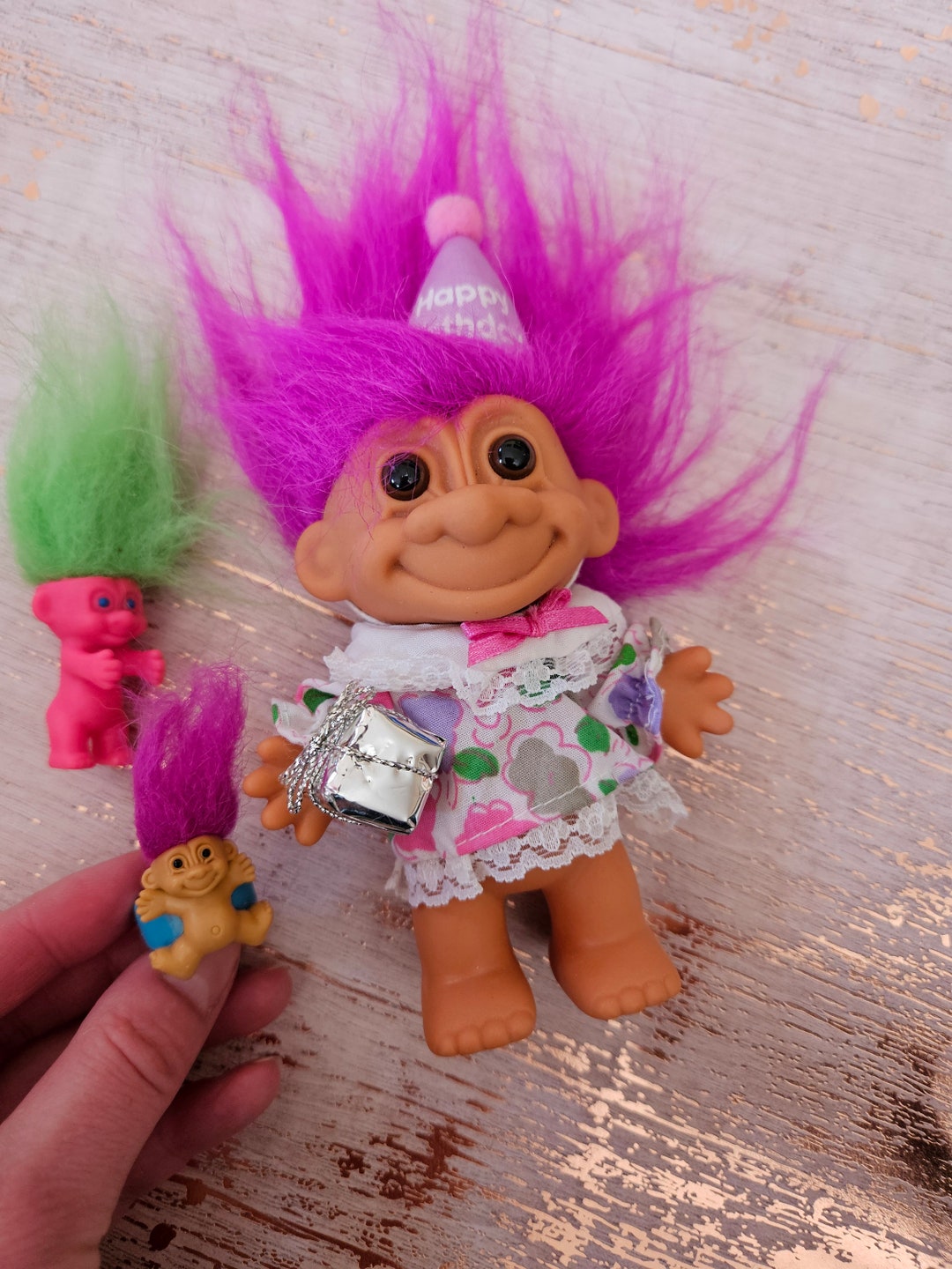 90’s Russ Troll Birthday Girl, Happy Birthday Troll, Vintage Troll Doll ...