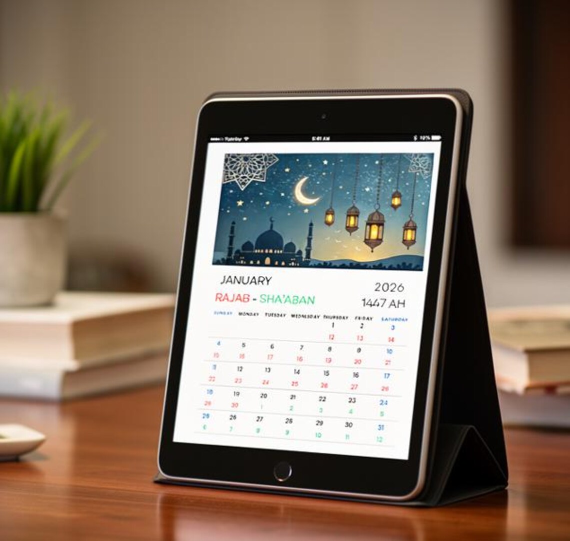 2026 12 Page Ramadan Themed Hijri and Gregorian Calendar - Etsy