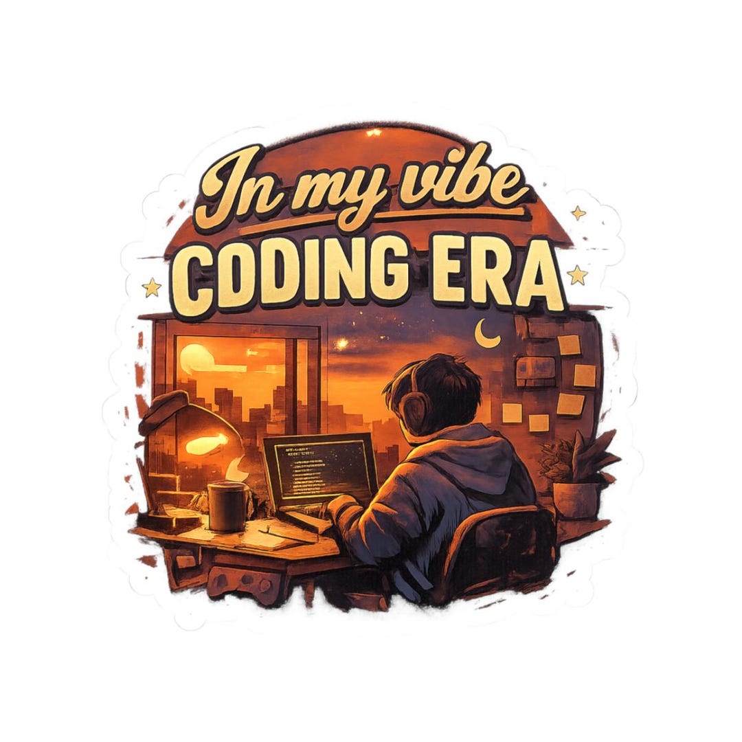 In My Coding Era Guy Sticker | Programming Laptop Decal "in My Vibe" - Etsy