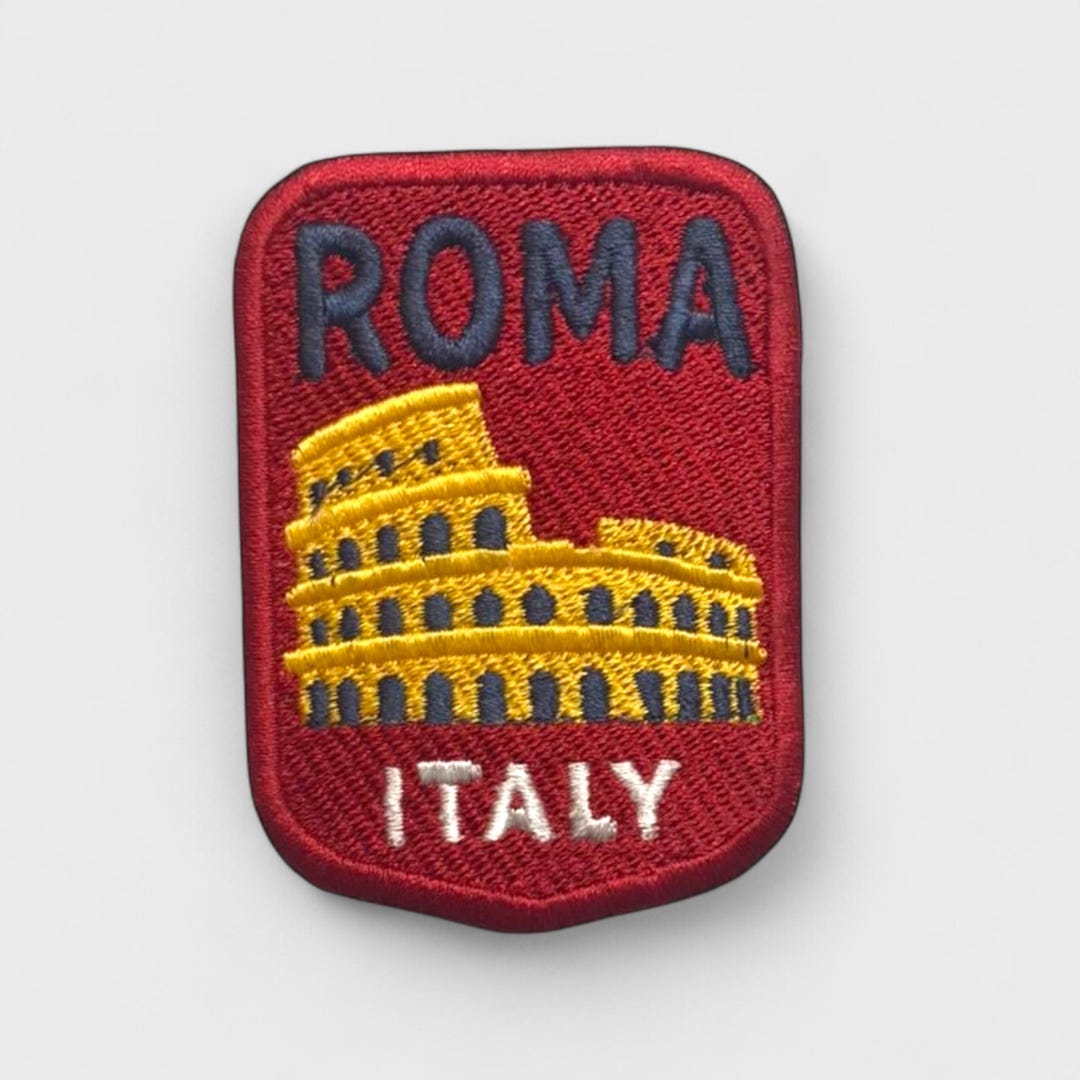 Roma Italy Travel Patch - Embroidered Rome Souvenir Iron on / Sew on ...