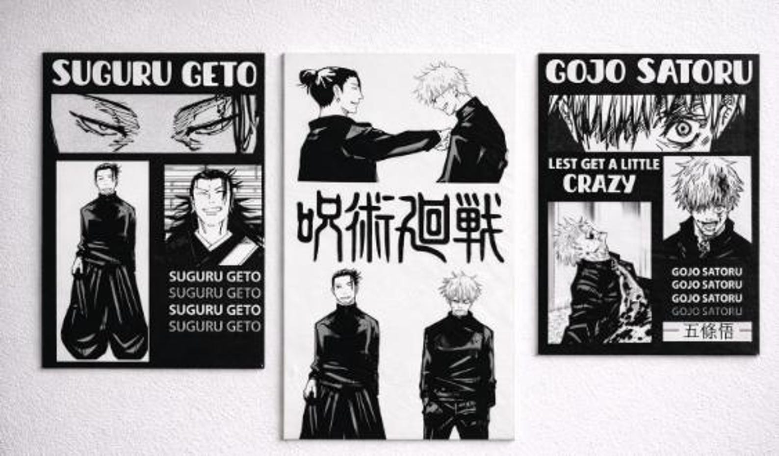 Gojo & Geto Posters Jujutsu Kaisen/ 3 Digital Posters - Etsy