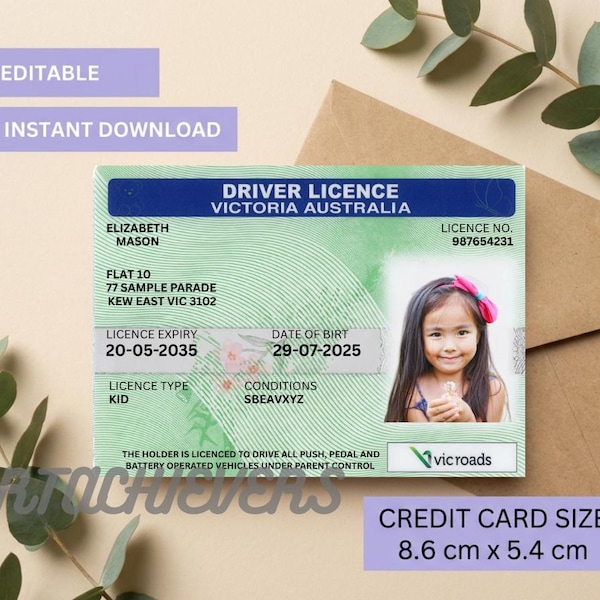 Custom Fake Driver License - Etsy