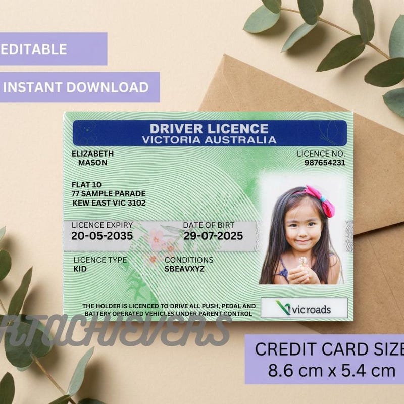 Custom Fake Driver License - Etsy