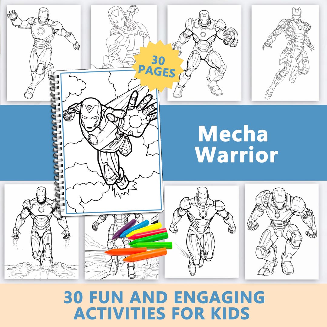 Mecha Warrior Coloring Pages | 30 Anime Style Robot Coloring Sheets ...
