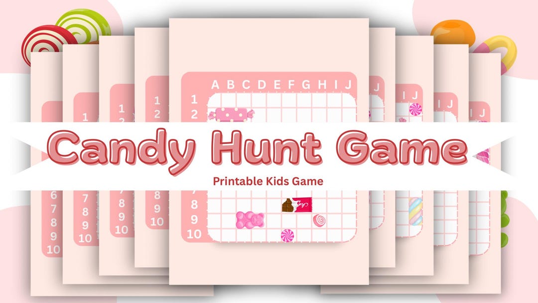 Candy Hunt Grid Game – Printable Guessing Game for Kids | Fun Candy ...
