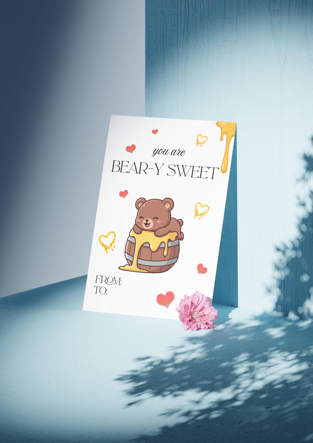 Bear-y Sweet Valentine Cards Printable (2 Designs) | Cute Bear ...