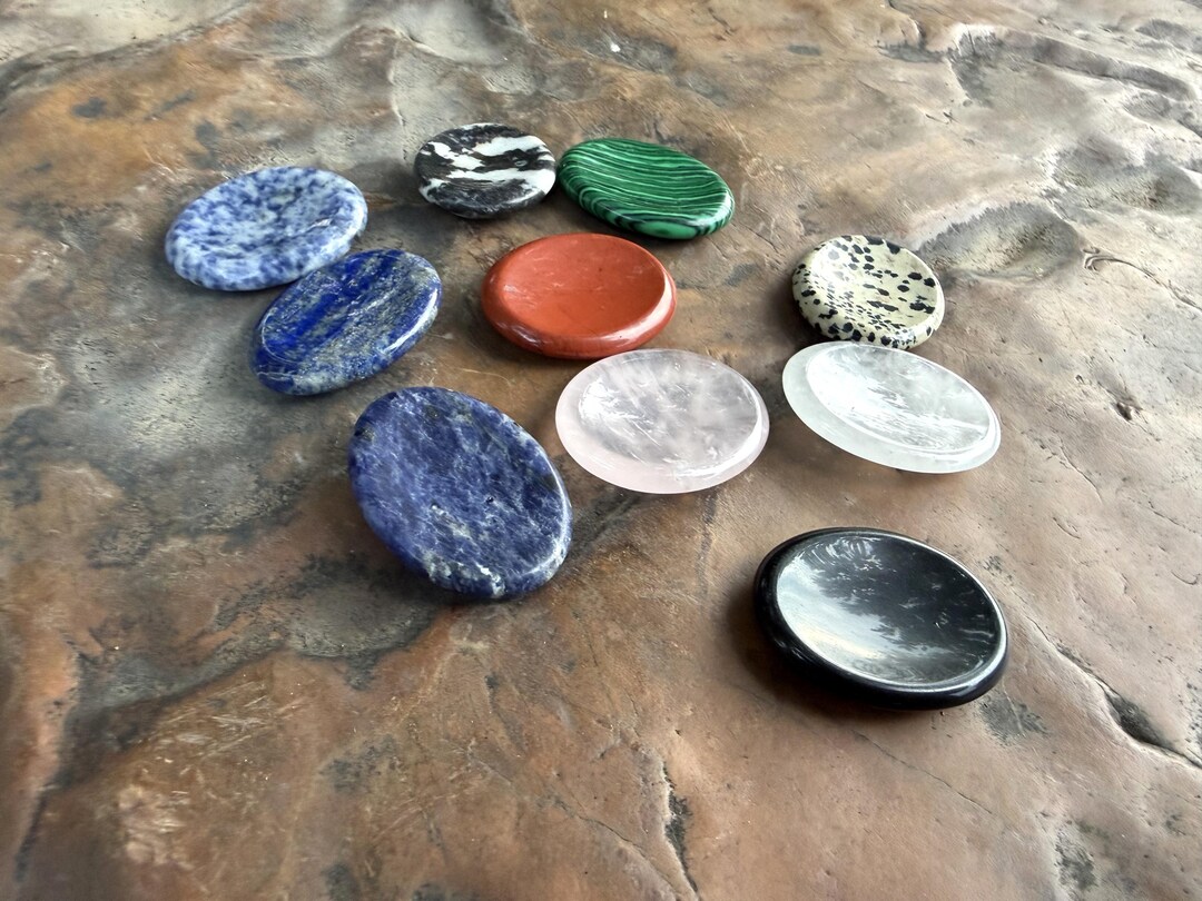Crystal Worry Stones for Stress Relief, Anxiety & Healing – Natural ...