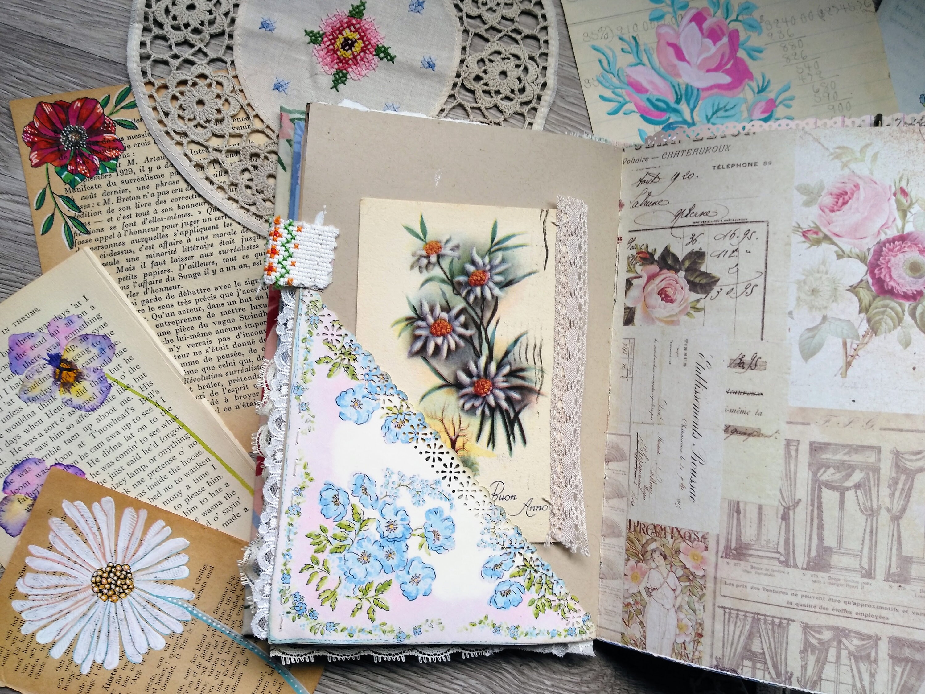 Hand Painted Hankies Set 1. Printable Hanky Designs . Pockets . Tags ...