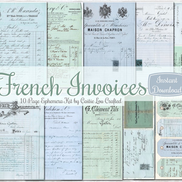 Antique French Document - Etsy