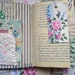 Floral Cross Stitch Journal Page Kit W/ Ephemera Tags Index Cards ...