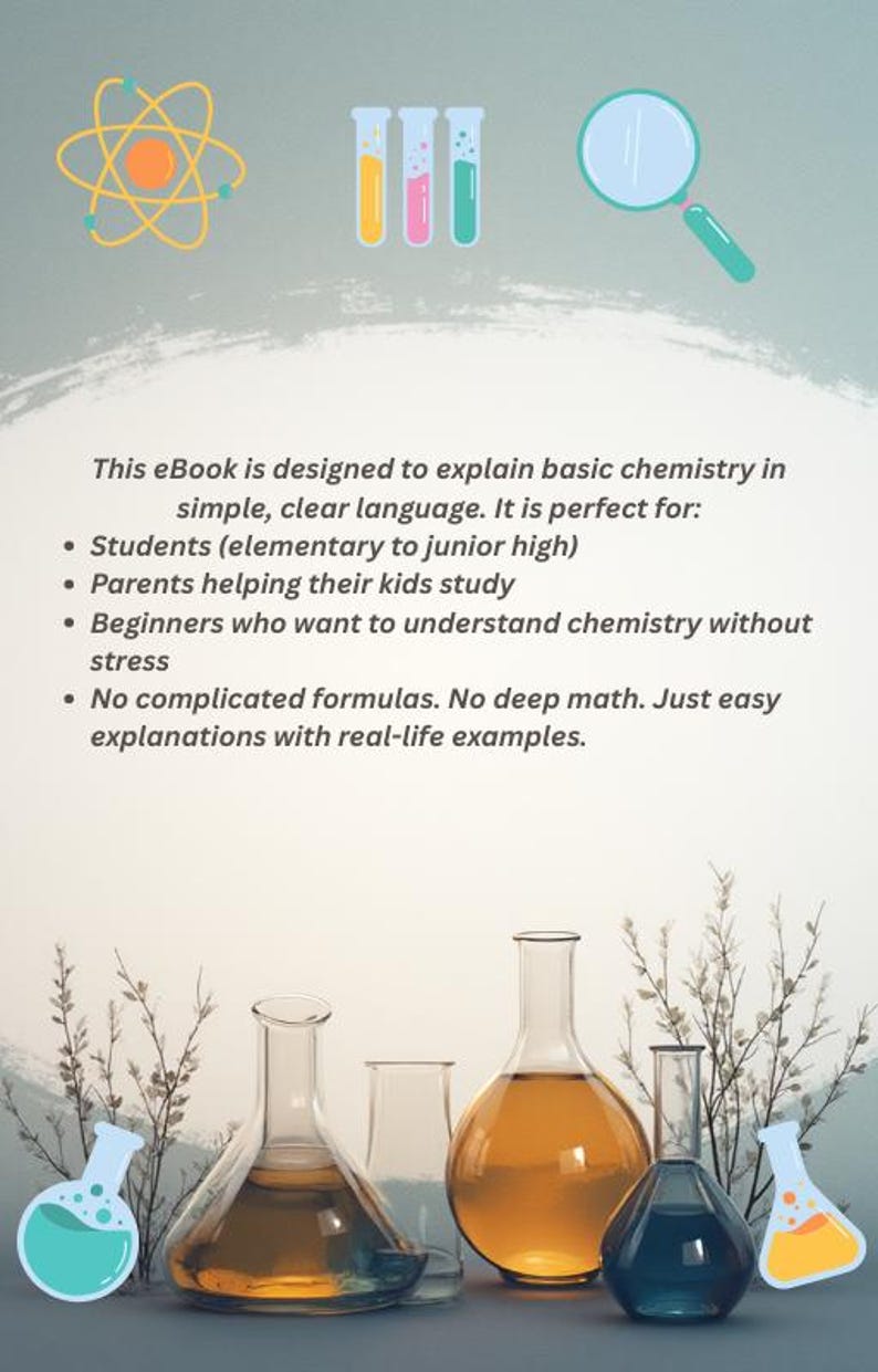 Learn Chemistry the Simple Way- A Beginner's Guide- Ebook - Etsy