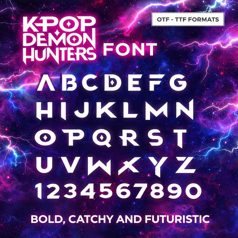 Kpop demon hunters huntrix font - Etsy México