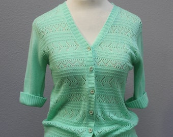 Mint Green Sweater - Etsy
