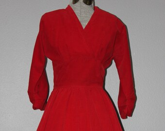 Red swing dress | Etsy