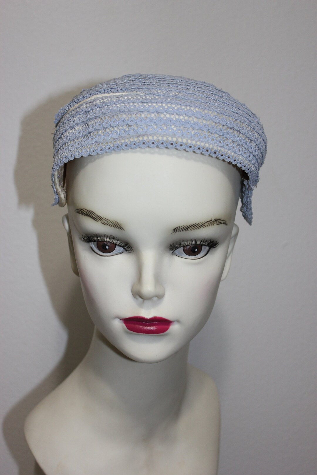Adorable Vintage Blue Fitted Toque - Etsy New Zealand