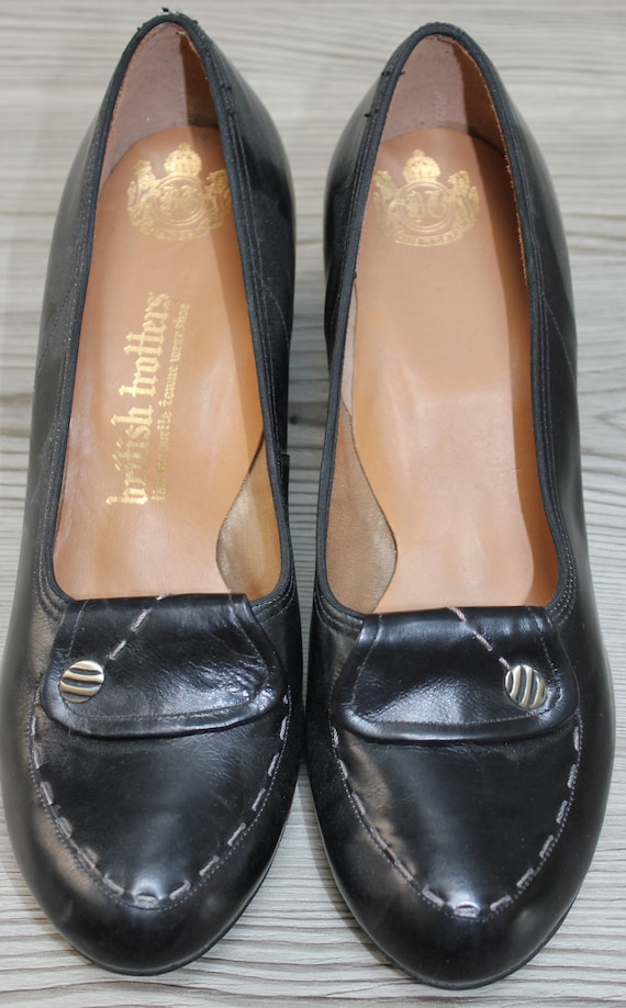 1940s vintage black pumps - Gem