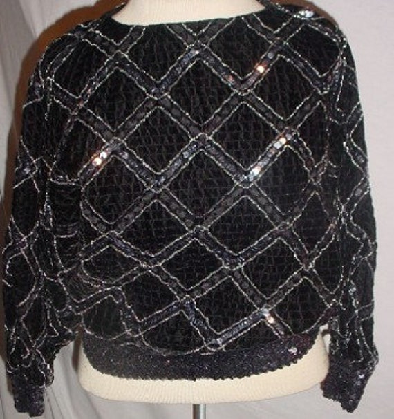 70s sequined disco top - Gem