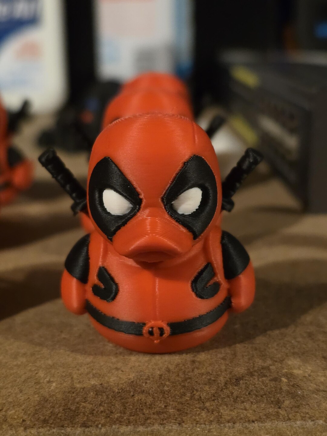 Deadpool Style Duck – 3D Printed Collectible Figure (superhero Inspired ...