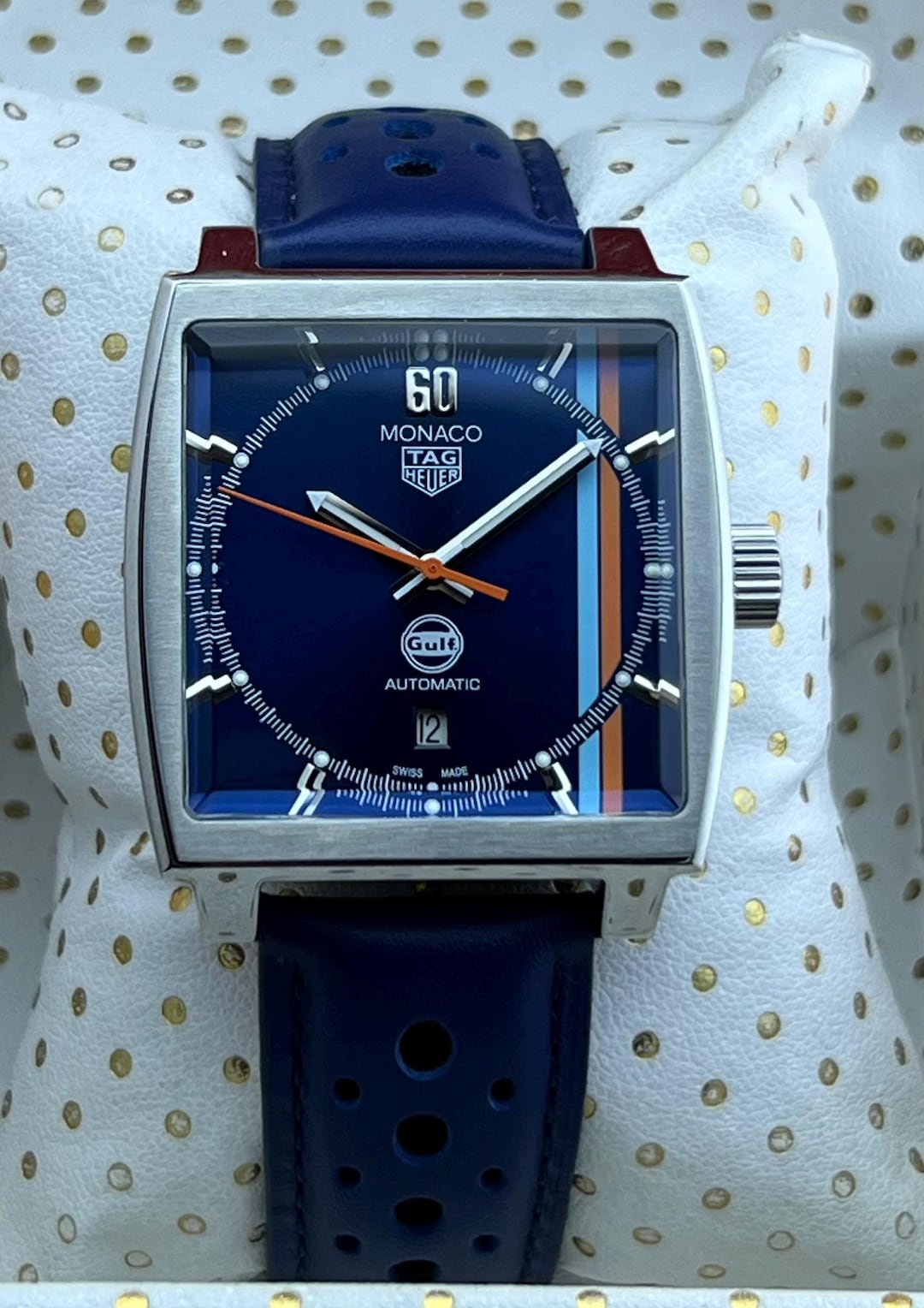 Vintage Tag Heuer Monaco Gulf Edition Calibre-11 Automatic Blue Dial ...