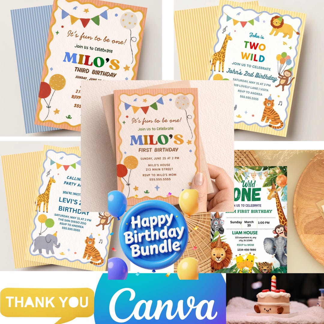 1st Birthday Bundle Boy | Its Fun to Be One | First Birthday ...