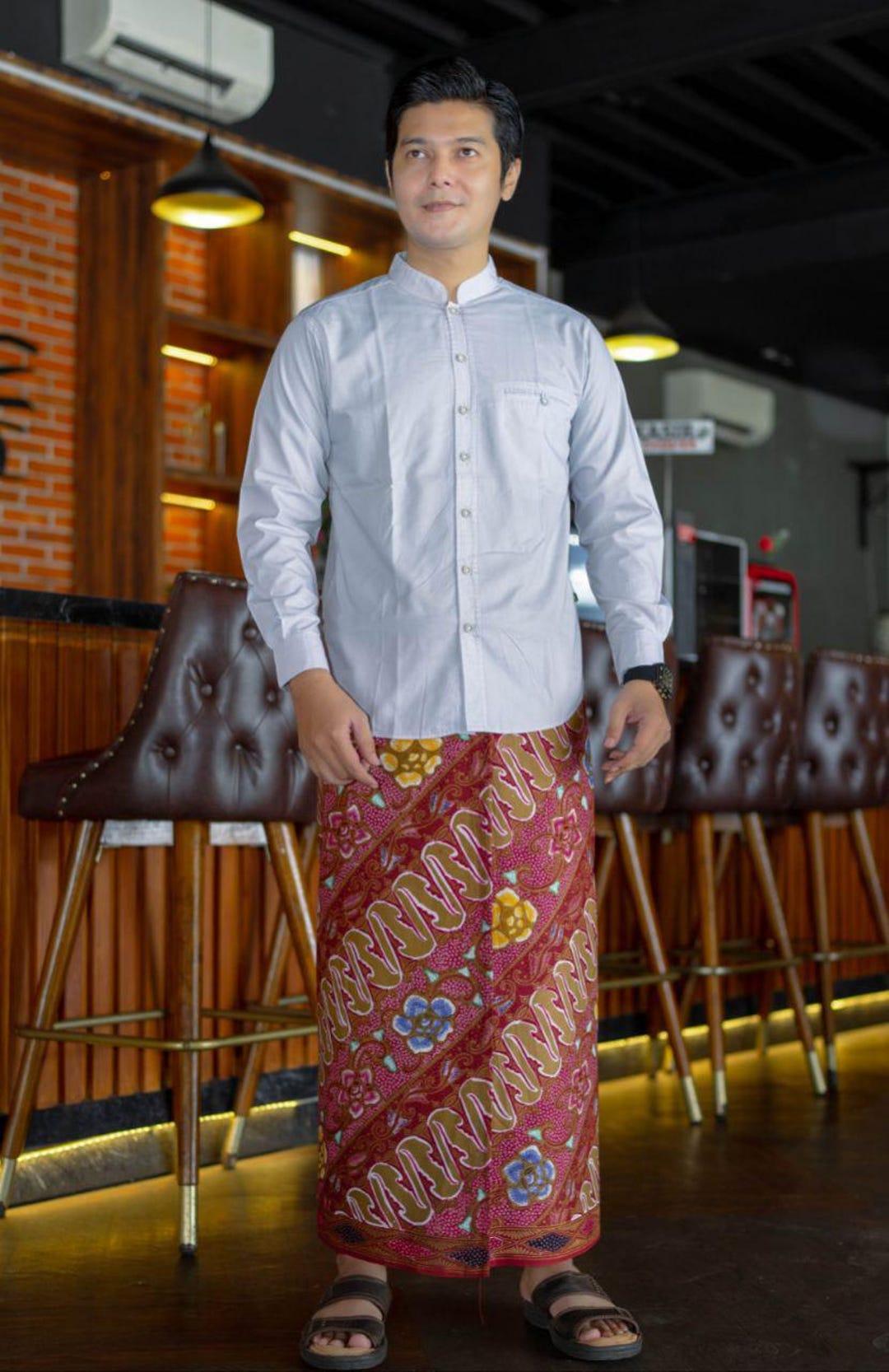 Hand-drawn Batik Handmade Batik Sarong, Men's Batik Sarong, Indonesia ...