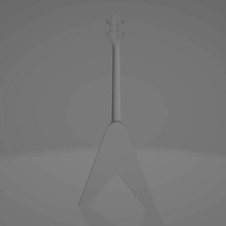 Heavy Electric Guitar STL | 3D Print Model for Makers | Decor & Display ...