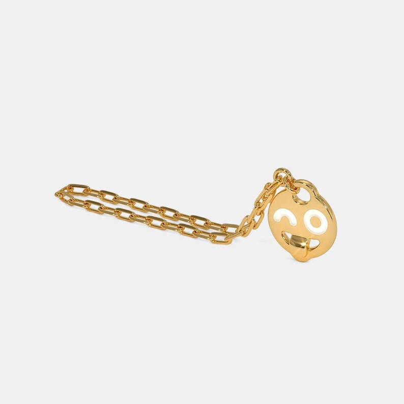 Gold Plated Emoji Watch Charm, Minimalist Jewelry Accessory - Etsy