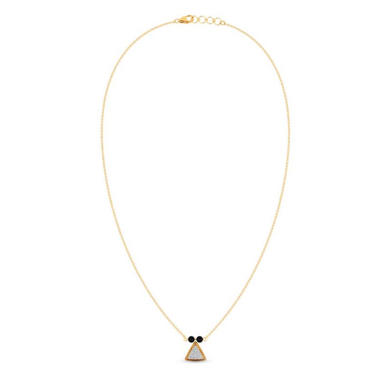 Diamond Mangalsutra | Infinity Drop Pendant, CZ Stones, Gold Plated ...