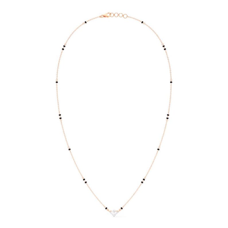 Sparkling Elegance Diamond Mangalsutra With Pendant | Stylish Diamond ...