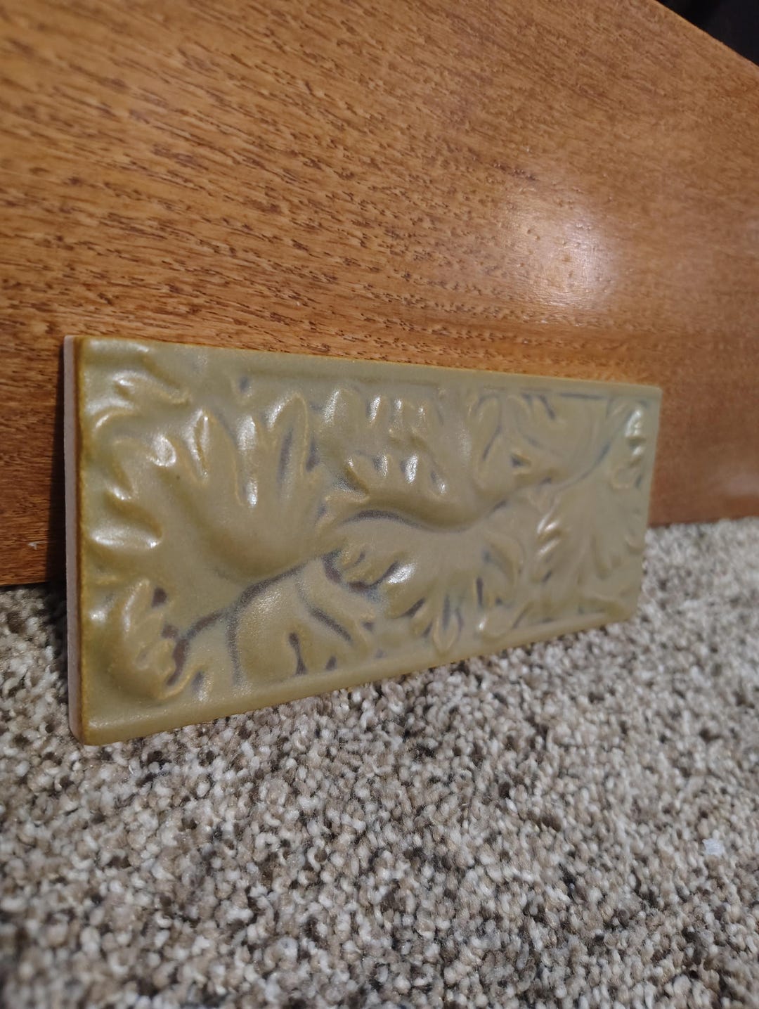 Ceramic Tile - Gc476leaves 2" X 6" Wall Tile - Etsy