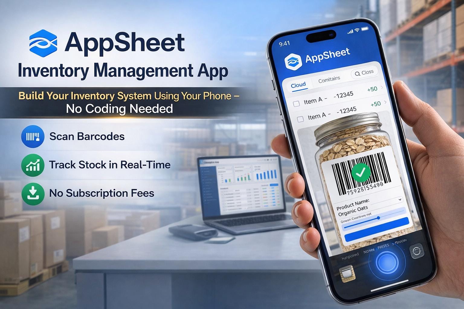 Appsheet Inventory Management System & Template | Barcode Scanner ...