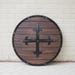 Round Medieval Knight Shield With Iron Cross – Wooden Crusader Shield ...