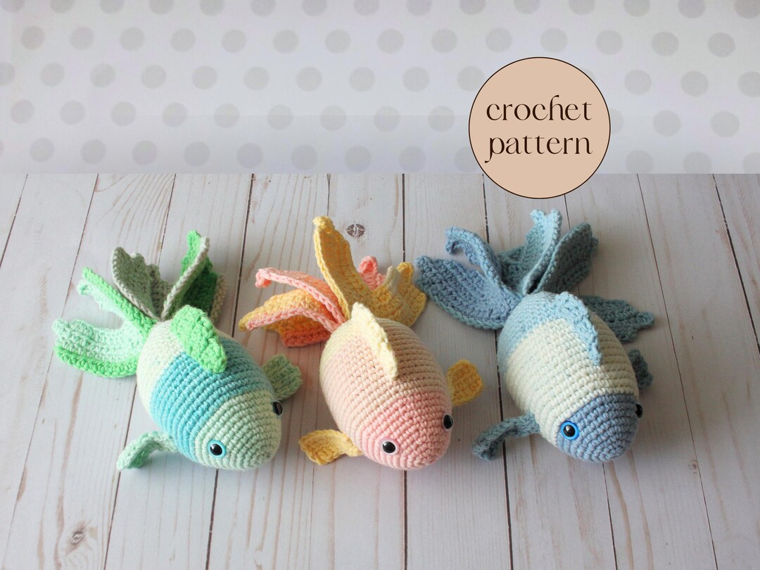 Fish Crochet Pattern, Amigurumi, Crochet Toy Pattern, Easy Market ...