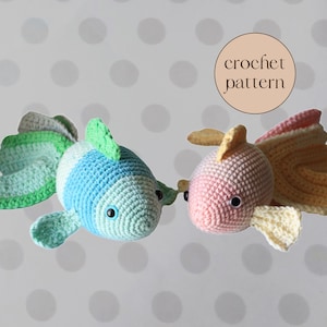 Fish Crochet Pattern, Amigurumi, Crochet Toy Pattern, Easy Market ...