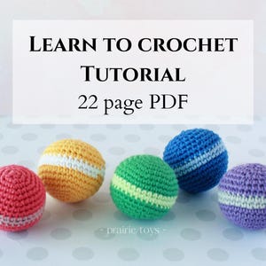 Toy Ball Crochet Tutorial, Learn to Crochet, Basics for Beginners, Easy ...