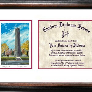 North Carolina State University Diploma Frame | Etsy