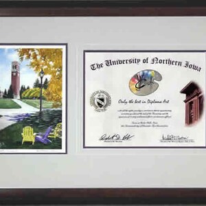 University of Northern Iowa Diploma Frame - Etsy