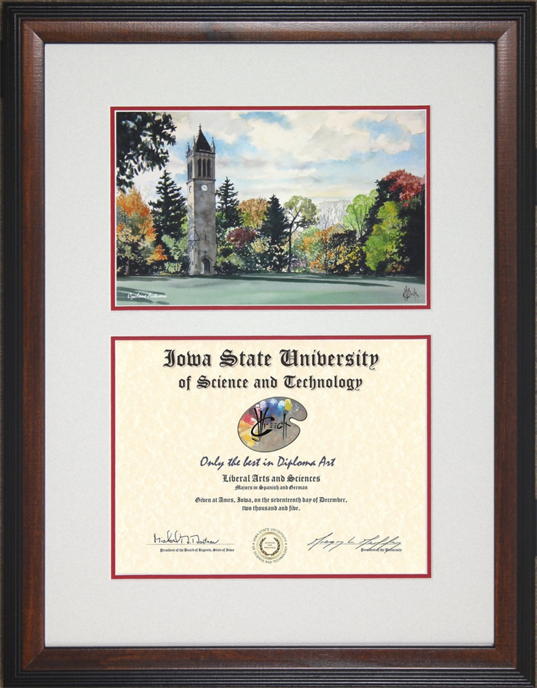 Iowa State University Diploma Frame - Etsy