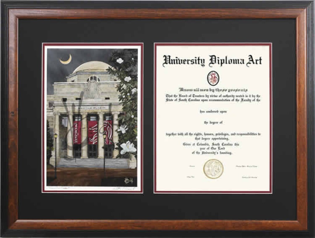 University of South Carolina Diploma Frame - Etsy