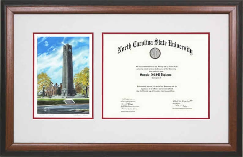 North Carolina State University Diploma Frame - Etsy