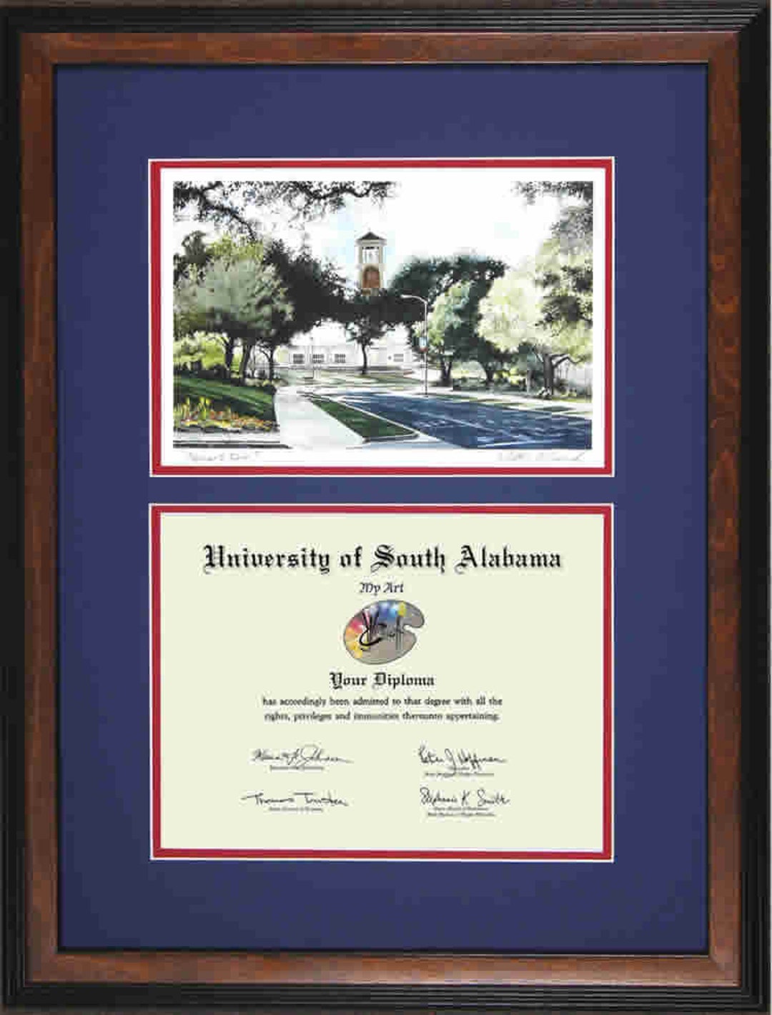 University of South Alabama Diploma Frame - Etsy