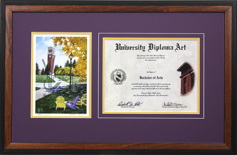 University of Northern Iowa Diploma Frame - Etsy