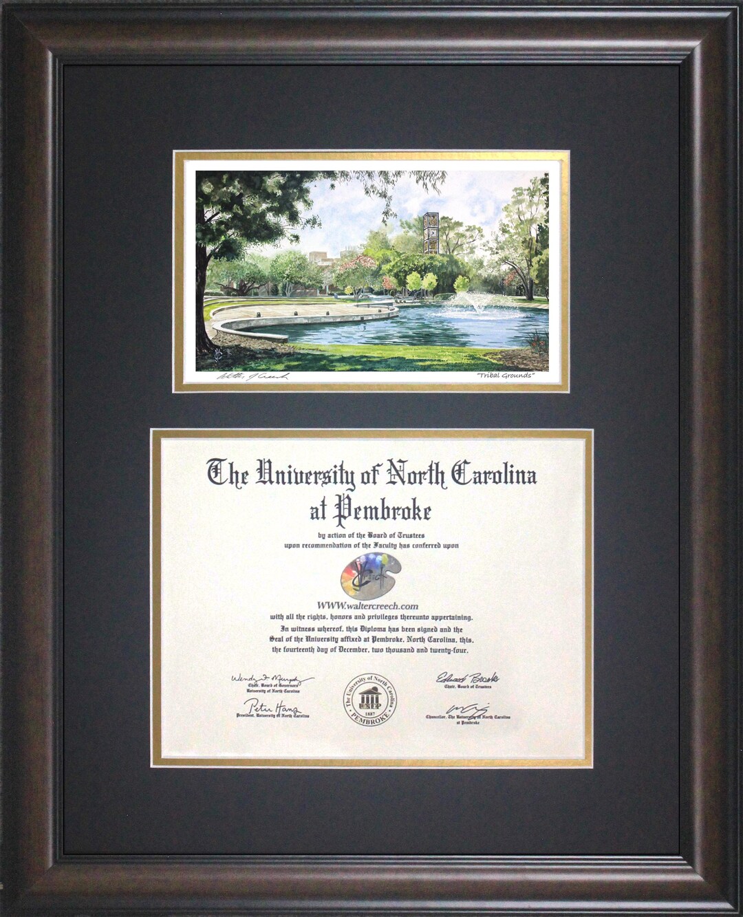 UNC Pembroke Diploma Frame - Etsy